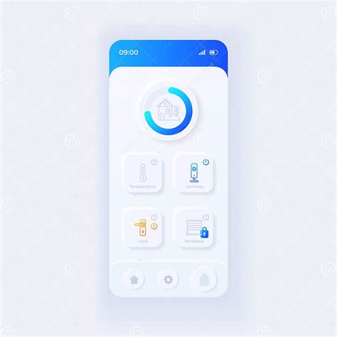 Internet Of Things Application Smartphone Interface Vector Template