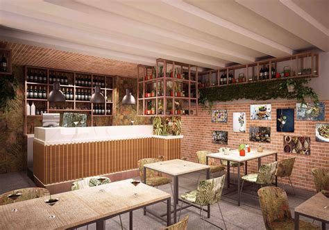 Render Progettazione Cocktail Bar Progettazione Interior Design