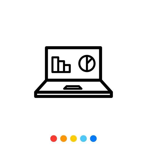 Minimal Labtop Icon Vector And Illustration 11786357 Vector Art At