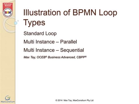 Illustration Of Bpmn Loop Types Pptx
