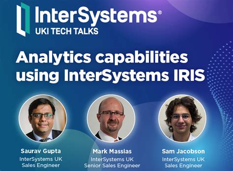 On Demand Webinar Analytics Capabilities Using Intersystems Iris