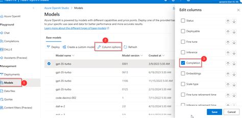 Azure The Completion Operation Does Not Work With The Specified Model