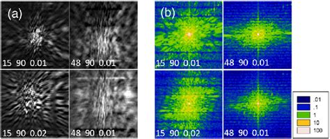 a the deconvoluted images by performing wiener filtering
