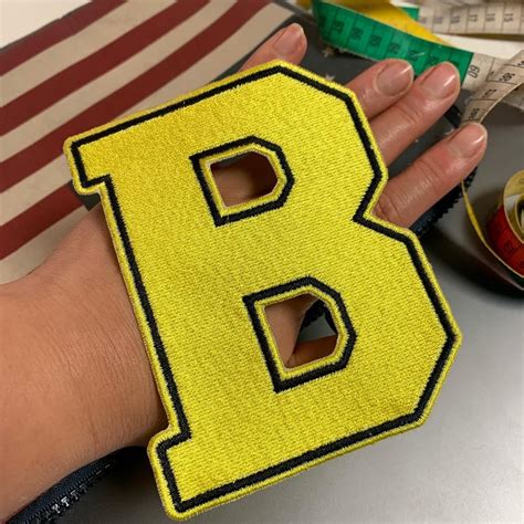 Letter Patch Custom Embroidered Alphabet Clothes Letters College
