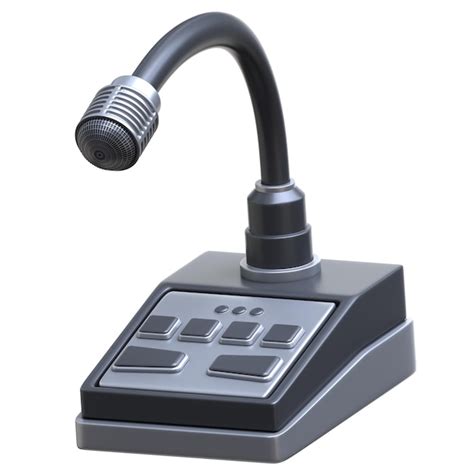 Premium Photo 3d Illustration Rendering Icon Intercom Microphone Audio Hardware