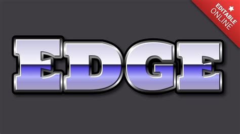 Edge Text Effect Generator