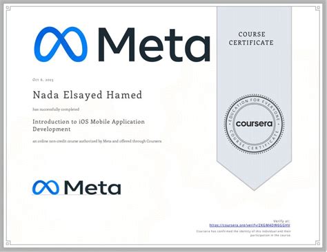 Nada Elsayed Hamed On Linkedin Ios Swift Coursera