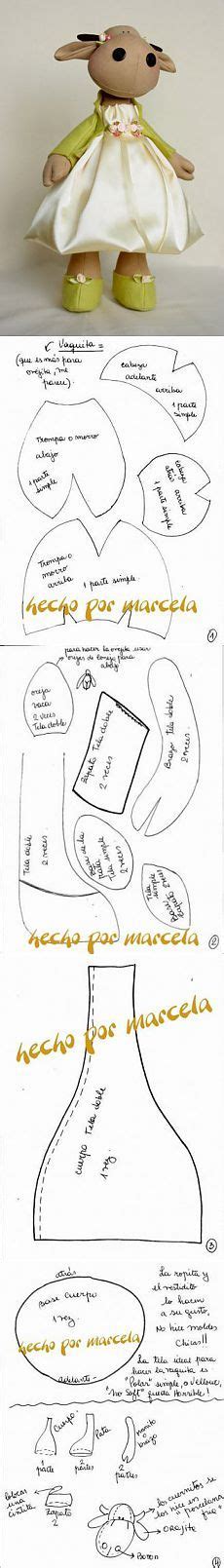 Игрушки своими руками Образцы узоров для кукол Выкройки Тряпичные куклы