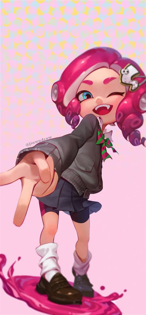 Octoling Player Character And Octoling Girl Splatoon Drawn By Jinwu Jinwudraw Danbooru