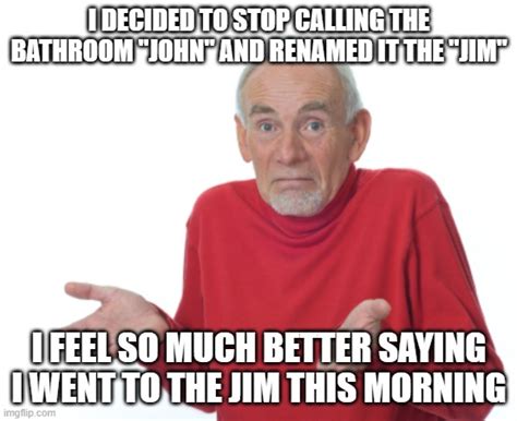 Old Man Shrugging Imgflip