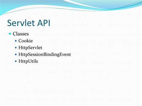 ppt developing servlets for efficient servlet api implementation