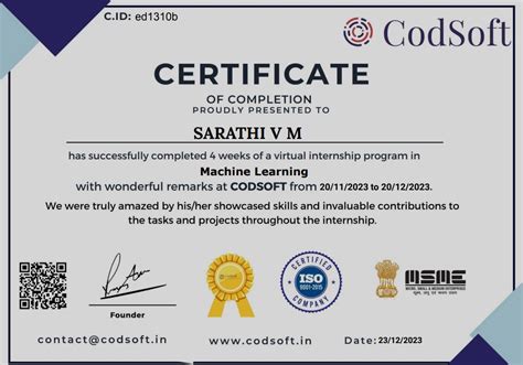 Sarathi V M On Linkedin Codesoft Codsoftinternship