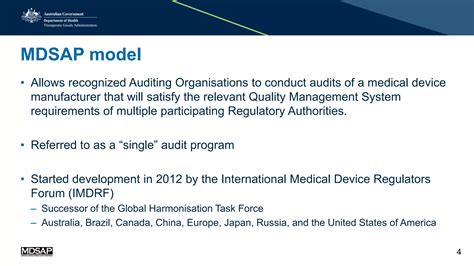 Presentation Medical Devices Single Audit Program Mdsap Pilot Program Pptx