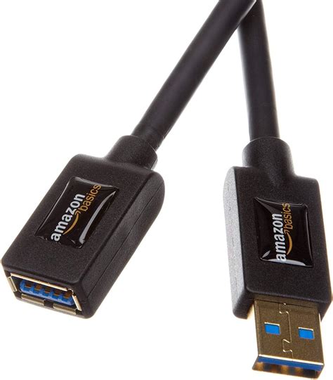 Amazon Com Amazon Basics USB A Extension Cable Gbps High Speed Male To Female Gold