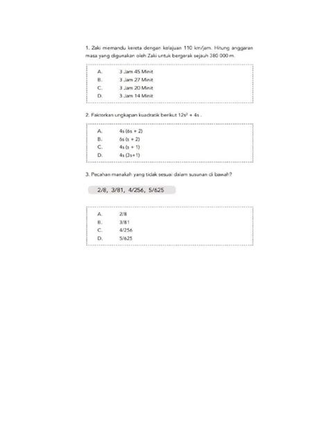 Soalan Math Pdf
