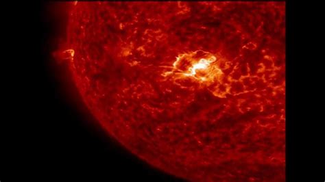 Sun Spot Nasa Film Of Massive Solar Flare