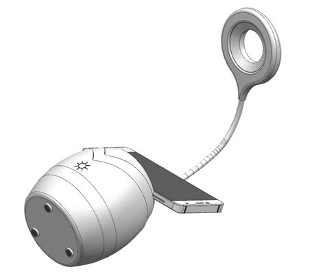 Led触控台灯step模型图纸下载 懒石网