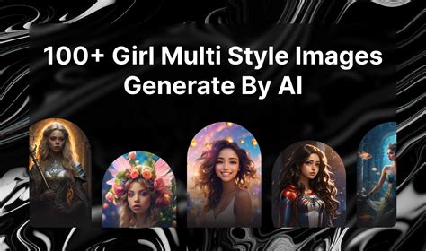 100 Girl Multi Style Images Generate By Ai Figma