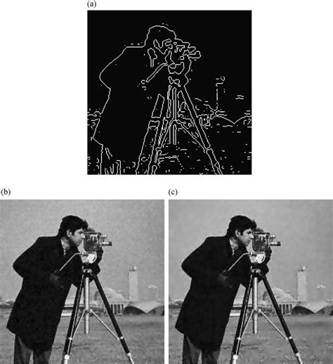 Edge Adaptive Smoothing A Estimated Locations Of Edges In Fig A Download Scientific