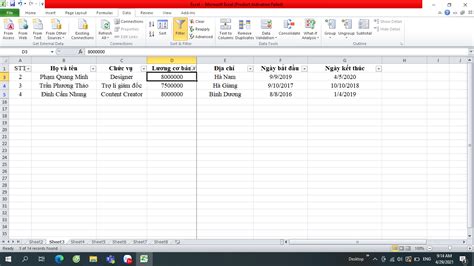 Cách Lọc Dữ Liệu Trong Excel Hướng Dẫn Dùng Filter Lọc Dữ Liệu Excel