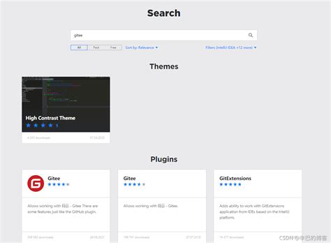 Idea安装插件gitee、插件商店里搜不到插件？idea找不到gitee插件 Csdn博客