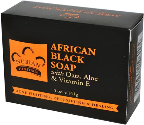 Nubian Heritage African Black Soap Bar 5 Oz