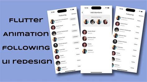 Flutter ListView Animation And Following Ui Redesign Like Instagram