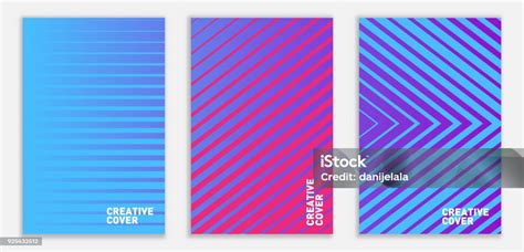 최소한의 커버 디자인입니다 다채로운 하프톤 선형 그라디언트입니다 브로셔 전단지 프레 젠 테이 션 전단지 잡지에 대 한 벡터 템플릿 배경 주제에 대한 스톡 벡터 아트 및 기타