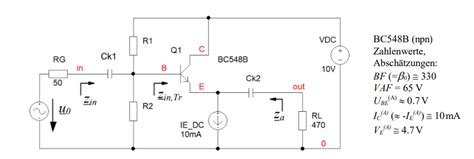 Transistors Dc Analysis Of Common Collector Circuit With Current