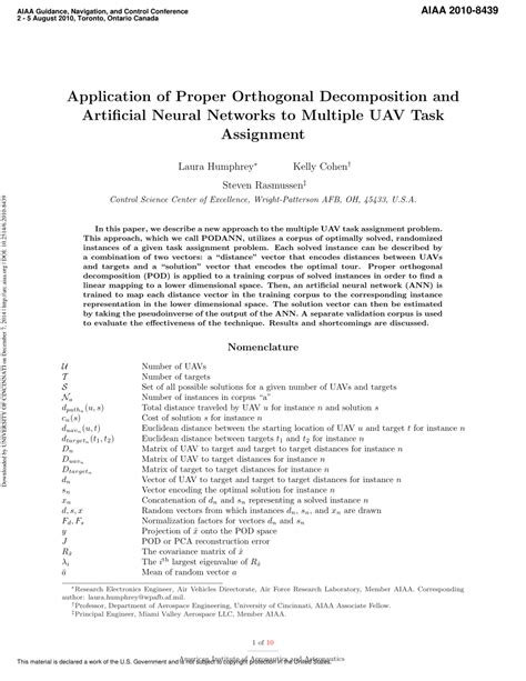 Pdf Application Of Proper Orthogonal Decomposition And Artificial