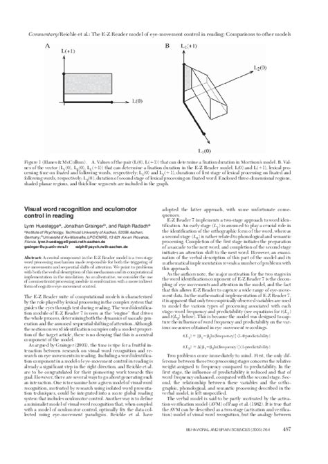 Pdf Visual Word Recognition And Oculomotor Control In Reading Jonathan Grainger