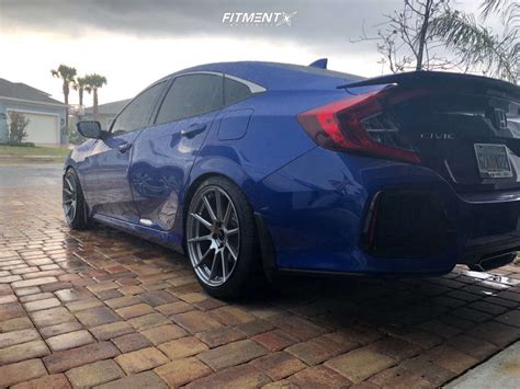 2019 Honda Civic Si With 18x9 5 Enkei Ts10 And Cooper 235x40 On