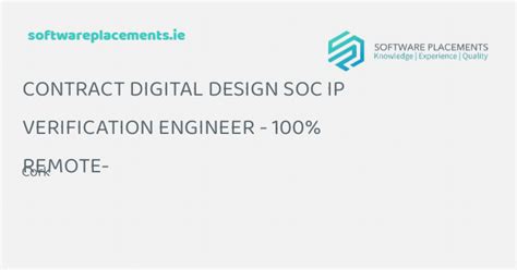 Software Placements On Linkedin Contract Digital Design Soc Ip