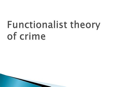 Functionalist Theory Ppt