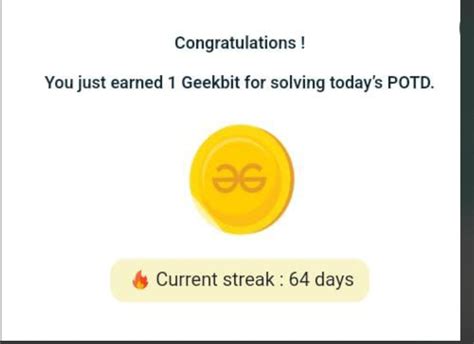 Aparna Annadurai On Linkedin Gfg160codingchallenge Keepcoding