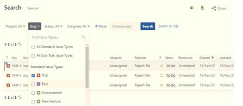 jira filter how to create and access a jira filter