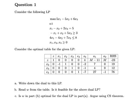 Solved Consider The Following LP Max X X X S T Chegg Com