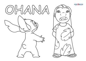 Lilo And Stitch Ohana Coloring Pages