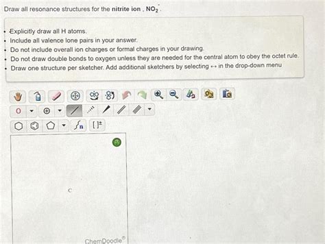 Solved Draw All Resonance Structures For The Nitrite Ion