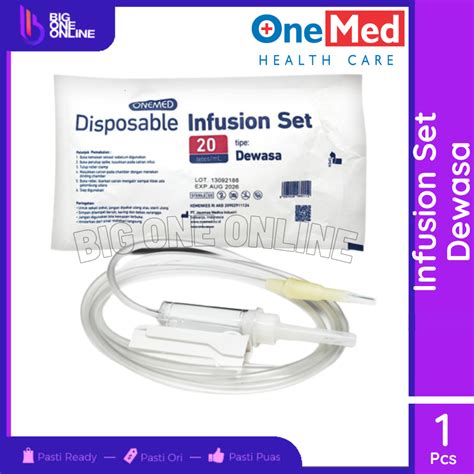 Jual Infusion Set Dewasa Onemed Disposable Infus Set Selang Infused Medis Shopee Indonesia