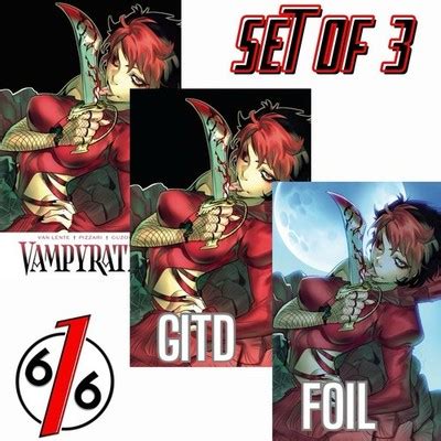 🔥🦇 Vampyrates 1 Mirka Andolfo Trade And Gitd And Foil Variant Abc Set Ltd