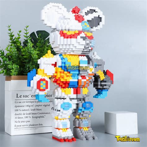 Lego Bearbrick 37cm Gấu Robot Xinz Cực Ngầu Legoxinzbr7027