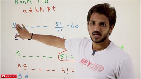 Permutation Examples Rank Of The Word1 Lesson 111 Discrete Math Graph Theory Youtube