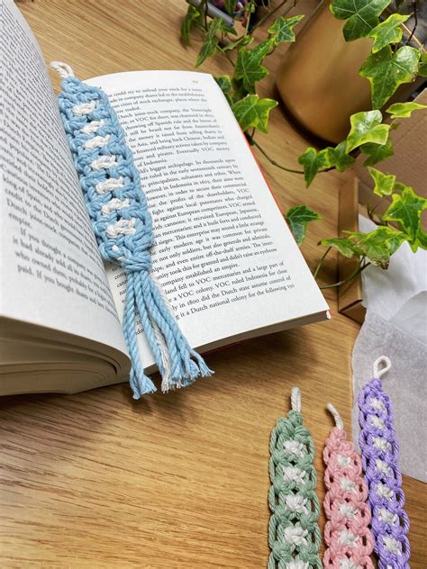 Macrame Bookmark Easy DIY Kit Mixed Colours Etsy