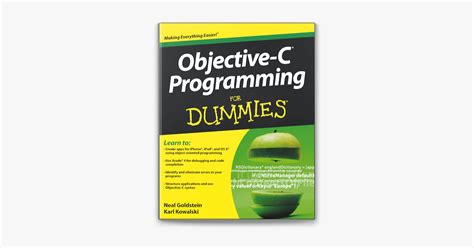 ‎objective C Programming For Dummies By Neal Goldstein On Apple Books