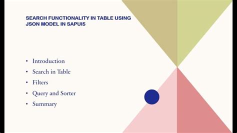 Edu Oceans On Linkedin Search Functionality In Table Using Json Model