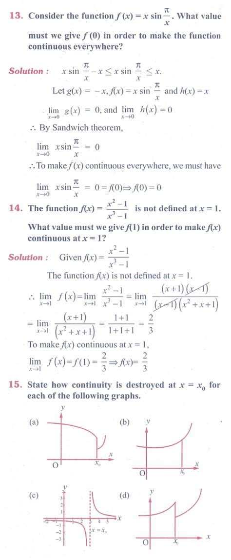 Exercise 95 Algebra Of Continuous Functions Removable And Jump Discontinuities Differential