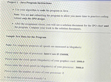 Solved Project Part 1 Program Specifications Chapter 2 You Chegg