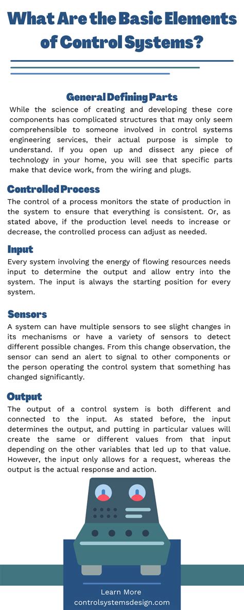 what are the basic elements of control systems