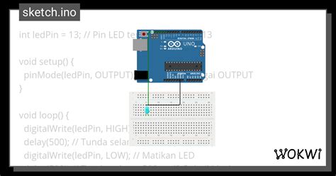 Kelap Kelip Wokwi ESP32 STM32 Arduino Simulator